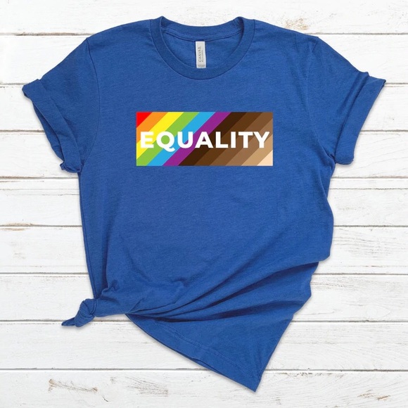 Tops | Graphic Tee Equality Pride Antiracist Values | Poshmark